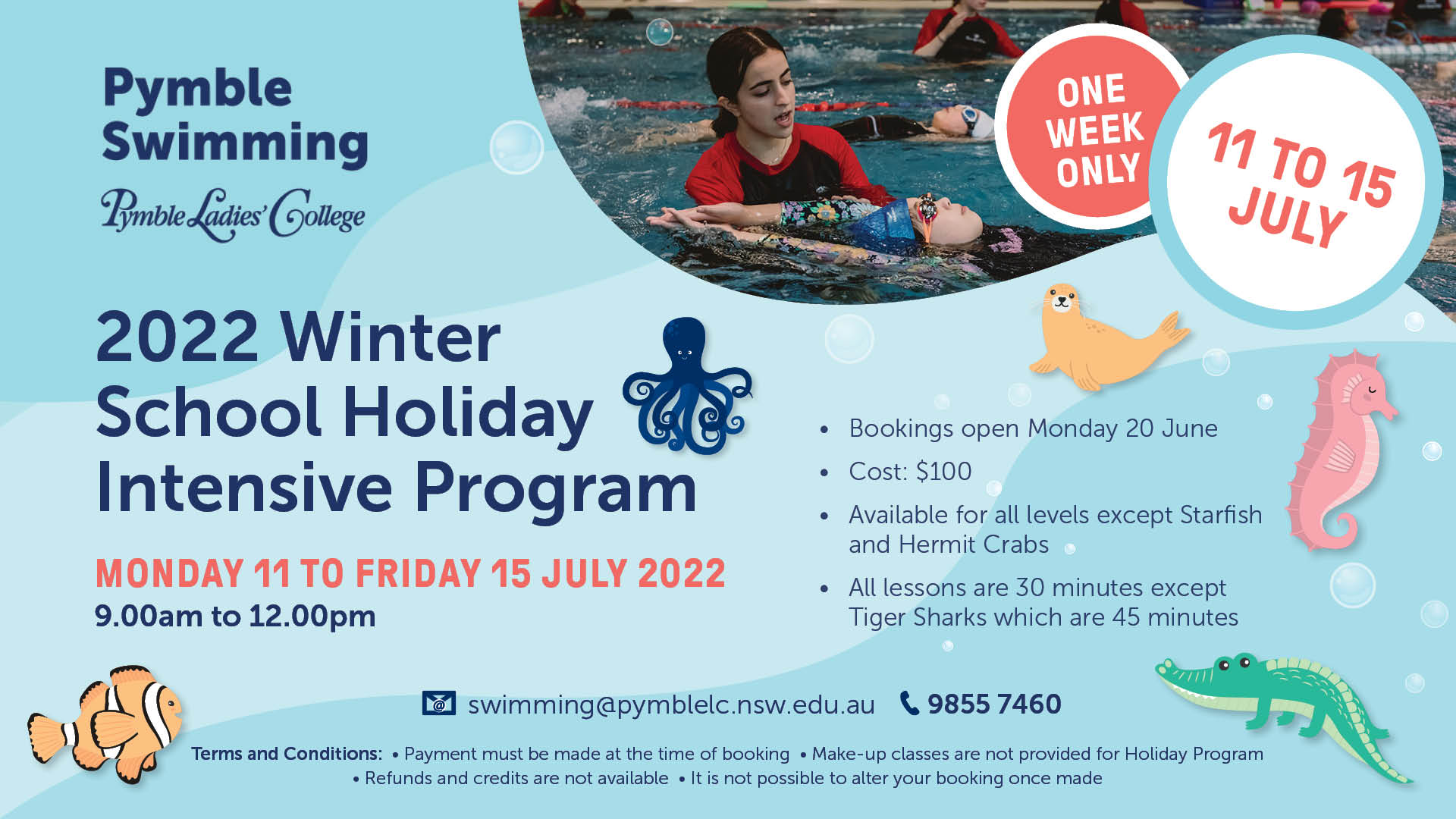 Winter School Holiday Intensive Program – Pymble Swimming