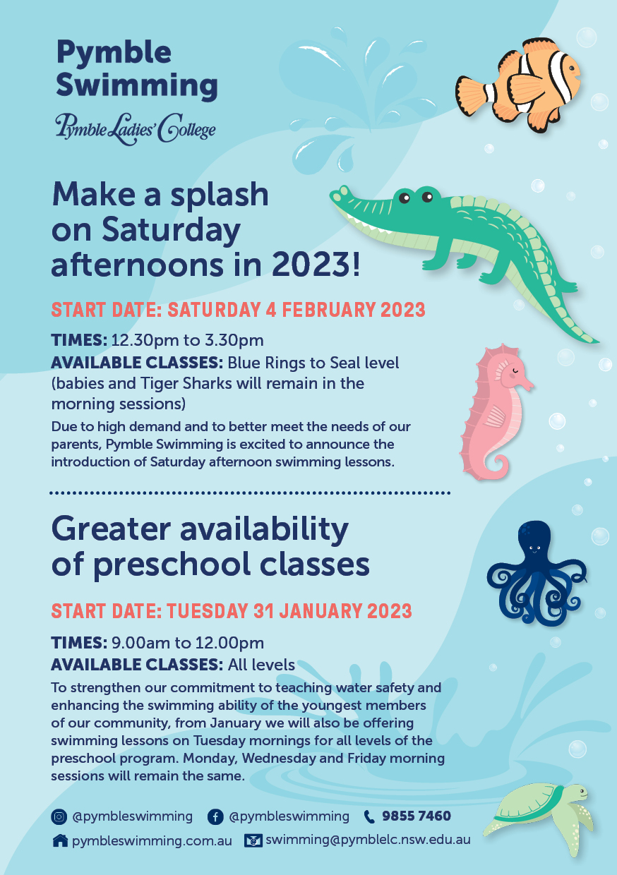 New Learn to Swim sessions in 2023! – Pymble Swimming