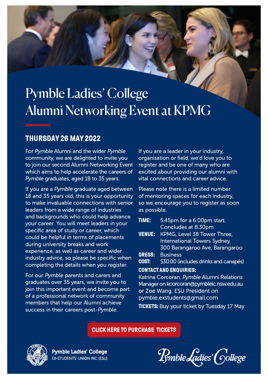 Alumni Networking Event at KPMG – Pymble Ladies' College